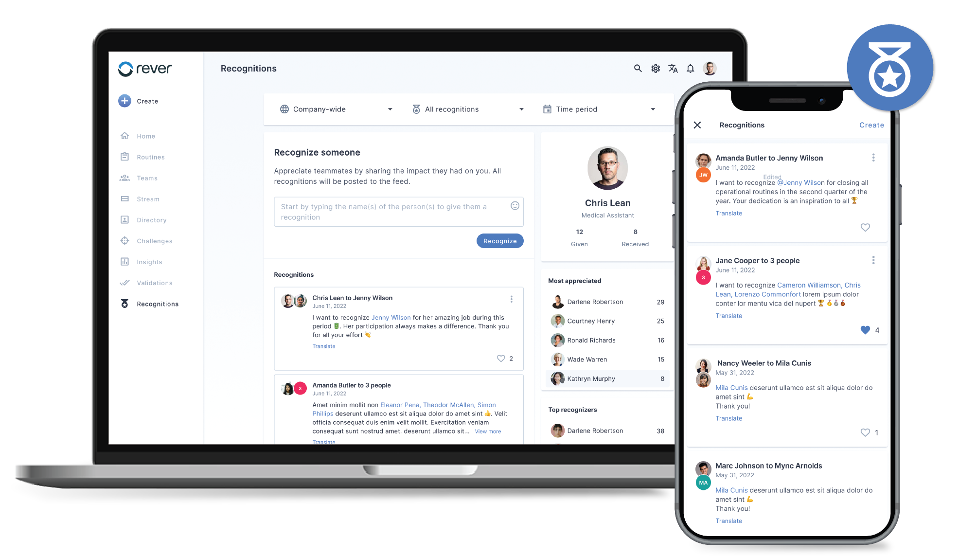 New: Rever Recognitions Module | Rever